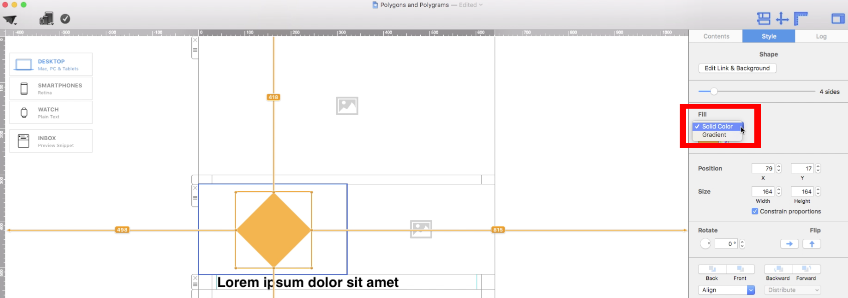 Creating polygons and polygrams - Mail Designer – Create and send HTML ...