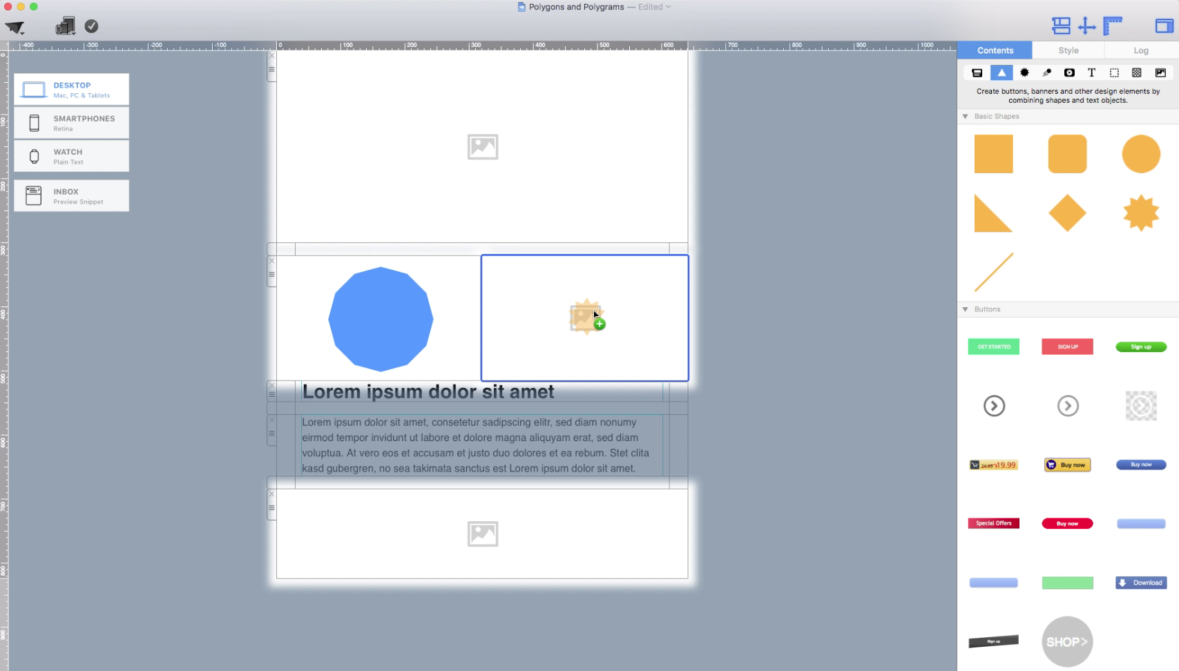 Creating polygons and polygrams - Mail Designer – Create and send HTML ...