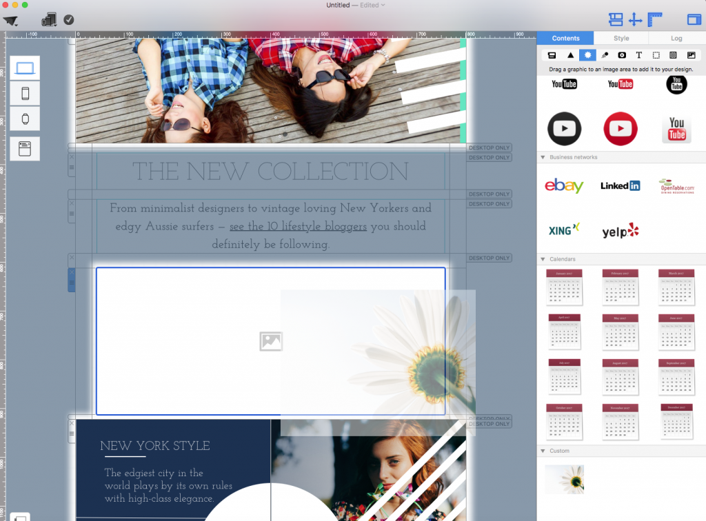 Adding multiple links with a single image background - Mail Designer ...