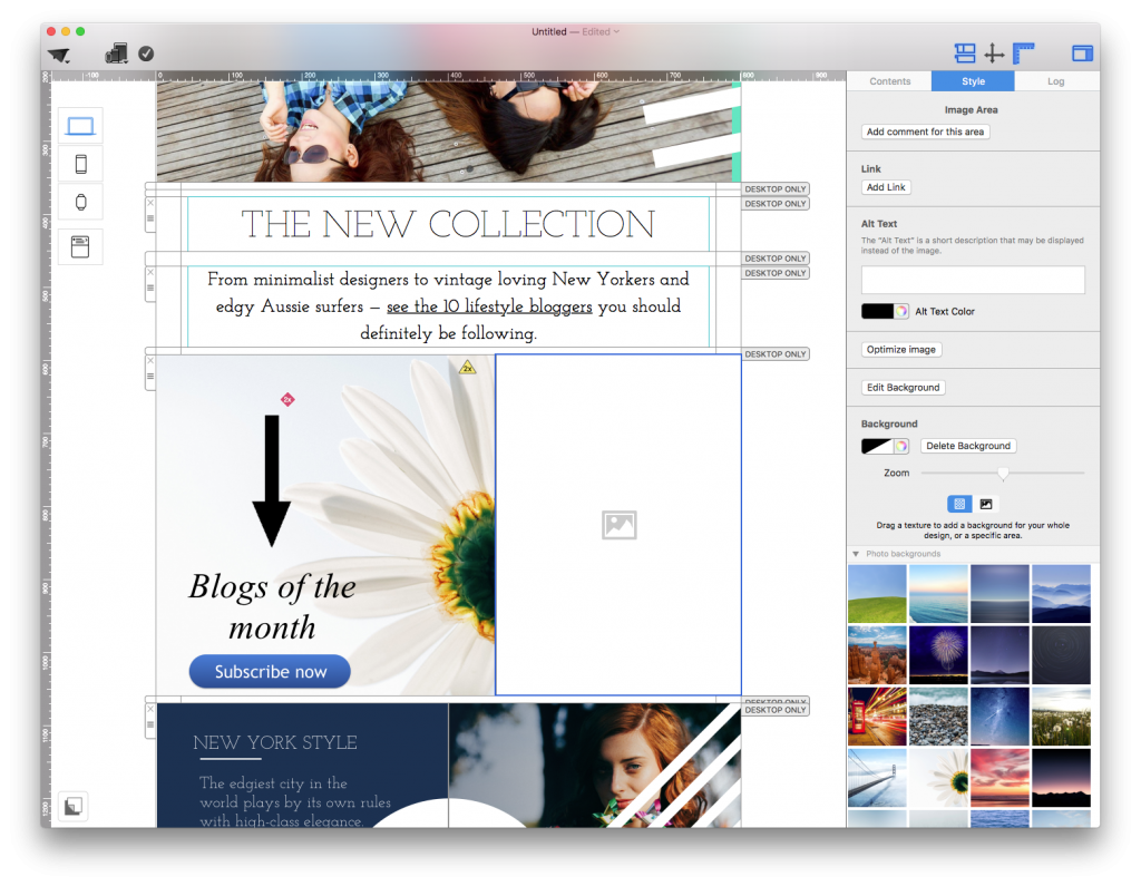 Adding multiple links with a single image background - Mail Designer – Create and send HTML ...