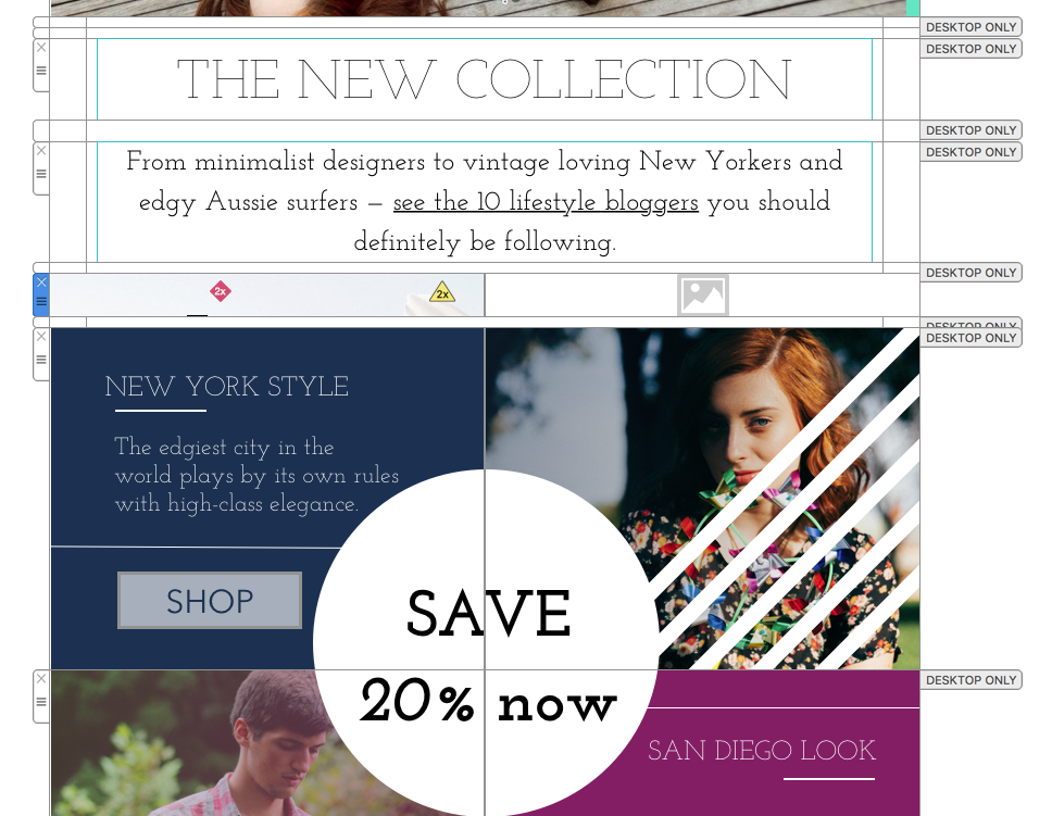 Adding multiple links with a single image background - Mail Designer – Create and send HTML ...