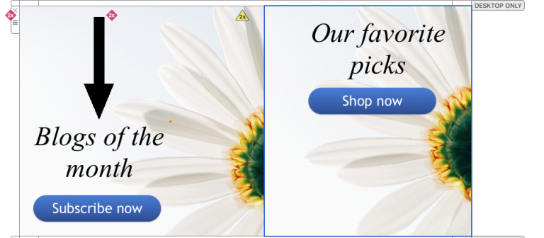 Adding multiple links with a single image background – Mail Designer – Create and send HTML ...