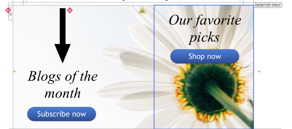 Adding multiple links with a single image background - Mail Designer – Create and send HTML ...