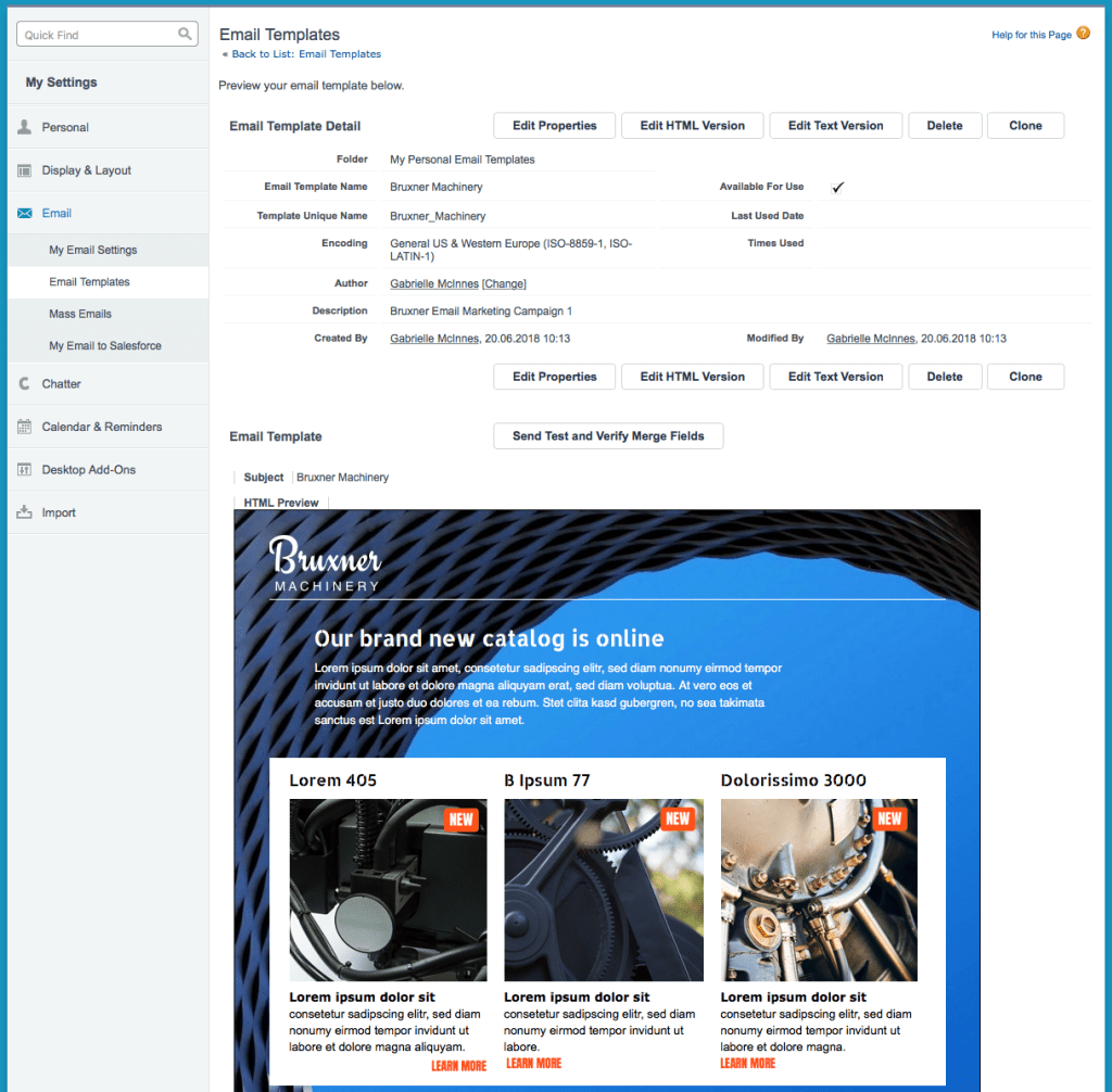 Export to SalesForce Classic - Mail Designer – Create and send HTML ...