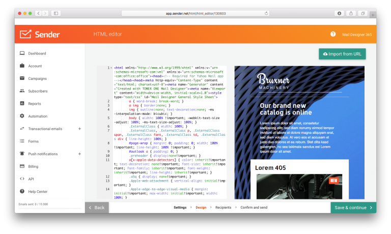 How to Create HTML Newsletters for Sender – Mail Designer – Create and ...