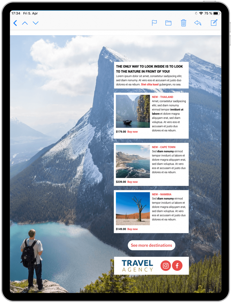Mail Designer 365 for Travel and Tourism - Mail Designer – Create and ...