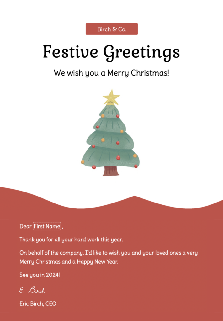 Holiday Emails to Send to Your Employees - Mail Designer – Create and ...