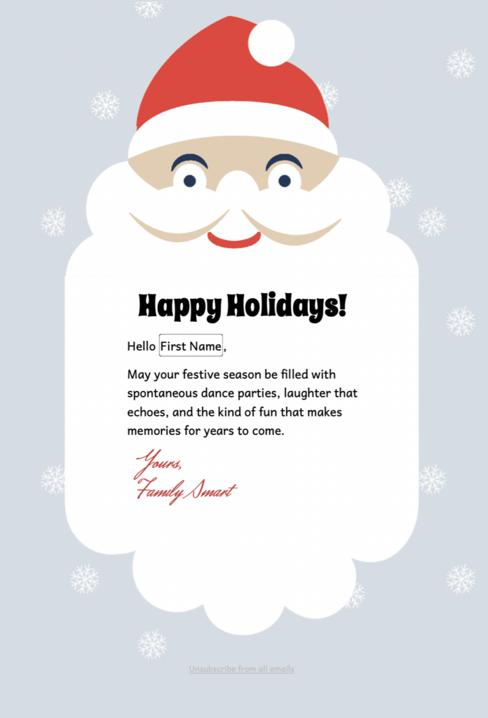 Holiday Emails to Send to Your Employees - Mail Designer – Create and ...