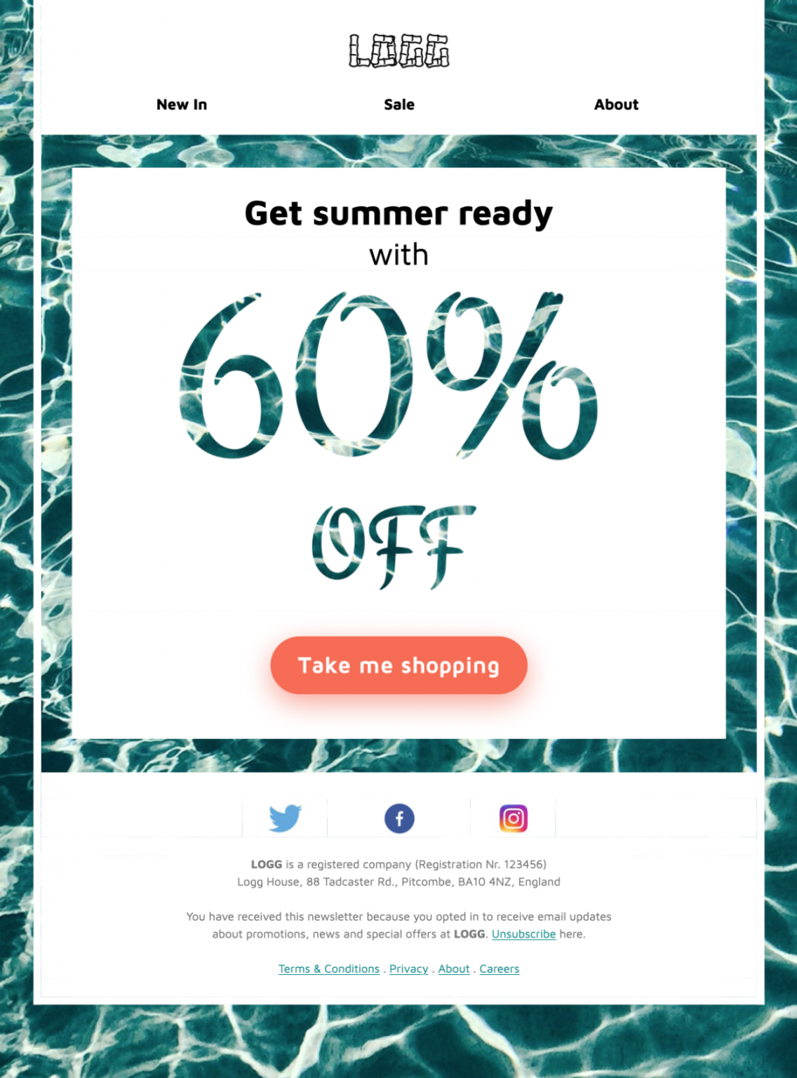 Summer Promotion Html Email Template Mail Designer Create And Send Html Email Newsletters