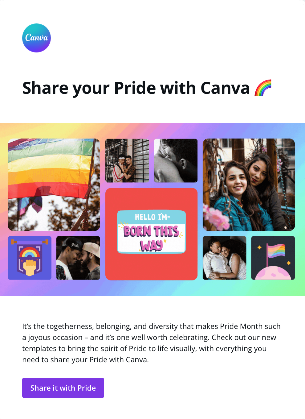 LGBTQ Pride Month Email Templates - Ideas and Inspiration - Mail ...